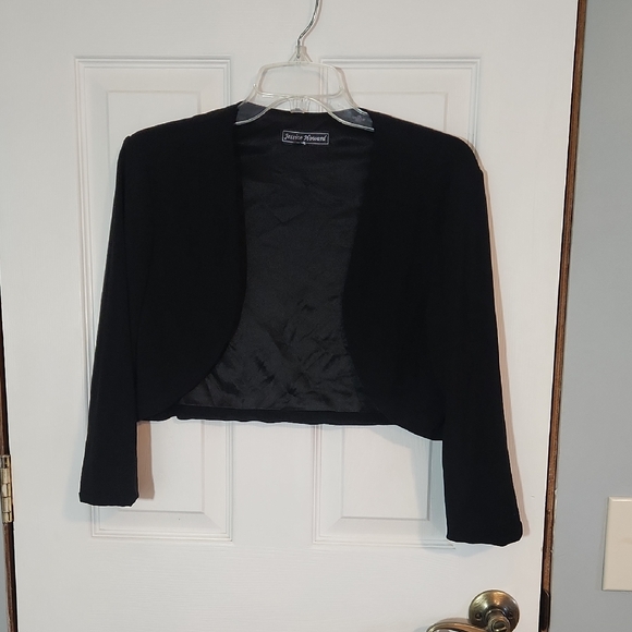 Jessica Howard | Jackets & Coats | Jessica Howard Black Satin Blazer ...